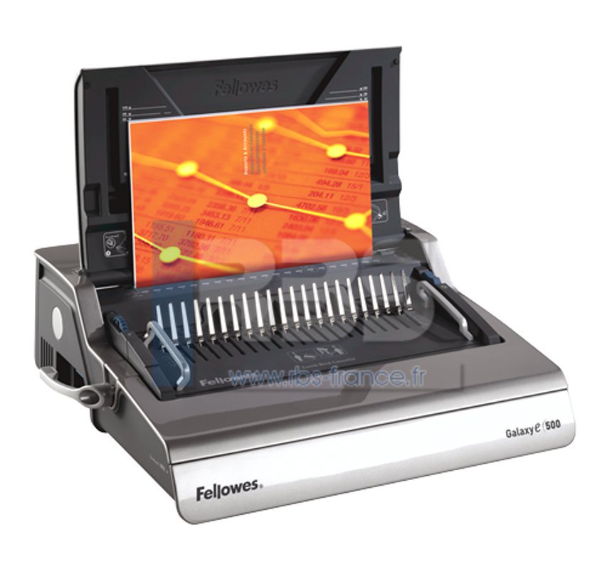 Galaxy-E 500 Fellowes machine à relier pour anneaux plastiques
