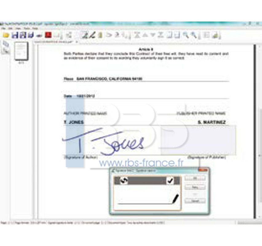 La tablette de signature alliant simplicité et sécurité Sig200