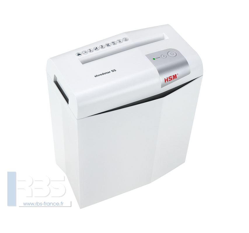 Destructeur de documents HSM shredstar S5 | Broyeur de papier pas cher