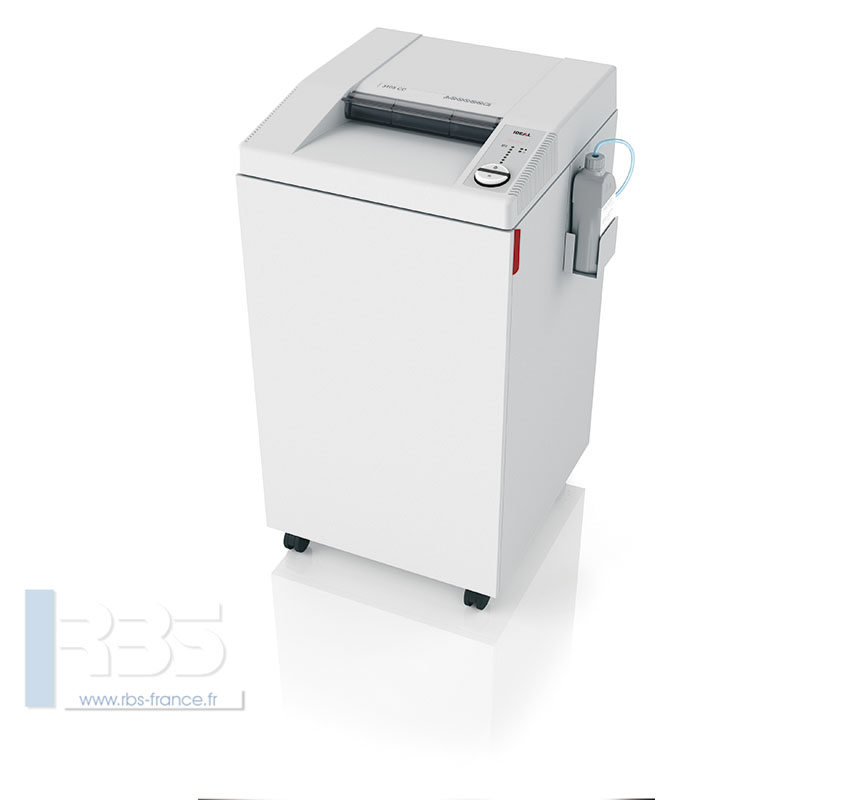 IDEAL 3105 CC 2x15 mm dechicteuse papier avec lubrification automatique